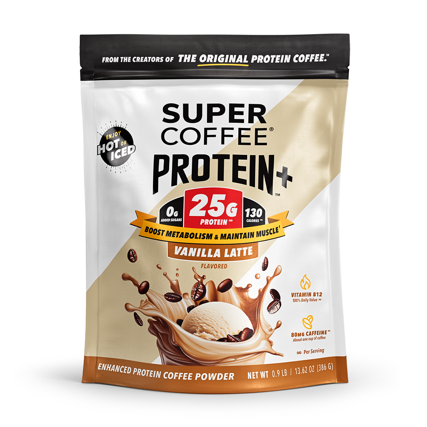 Vanilla Super Coffee Protein+ Powdered Coffee
